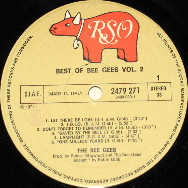 Bee Gees - Best Of Bee Gees - Vol. 2 | RSO (2479 271)